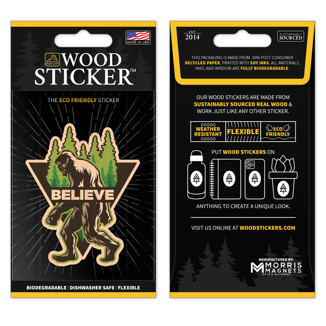 Dust City Wood Stickers